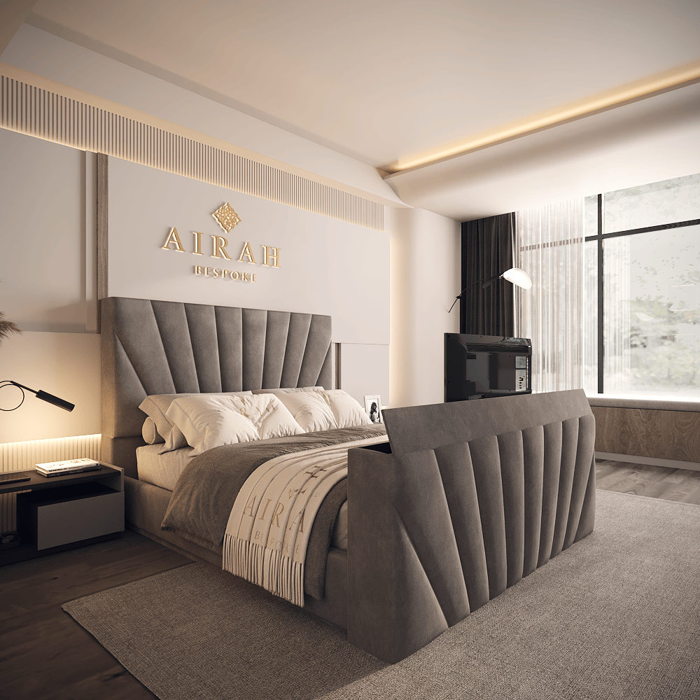 The Tovia Platinum TV Bed | Built-In TV Lift UK